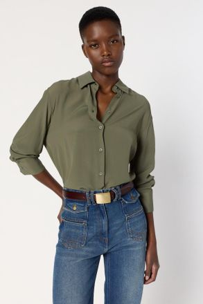 Gerard Darel Chemise fluide - AGATHE - Kaki moyen