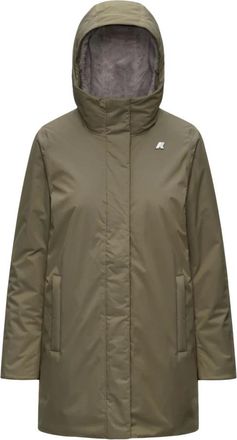 K-Way Veste Sophie Twill Soft Beaver - Femme - Vestes - Vert - Taille: 40 FR