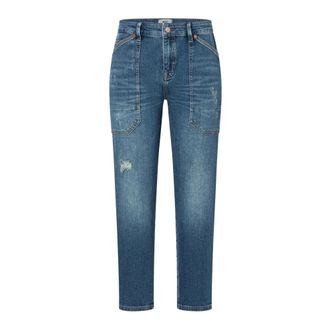 M.A.C Blaue Chic Wash Straight-Leg Jeans - - Jeans - Damen - Blau - XS