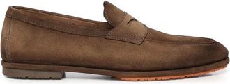 Santoni Homme, Chaussures, Brun, Taille: 41 1/2 EU Carlo Penny Loafer