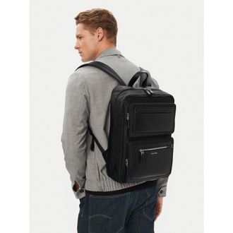 Calvin Klein Rucksack Calvin Klein Ssnl Raised Logo Double Pocket B LV04D3498G Schwarz