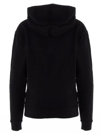 Saint Laurent Logo-Print Hoodie - Black
