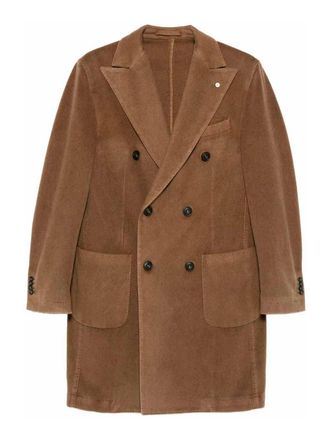 L.B.M. 1911 L. B.M 1911 Manteau Au Genou - Orange Br&ucirc;l&eacute;e
