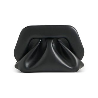 Themoir&egrave; Femme, Sacs, Noir, Taille: ONE Size Gathered Padded Clutch