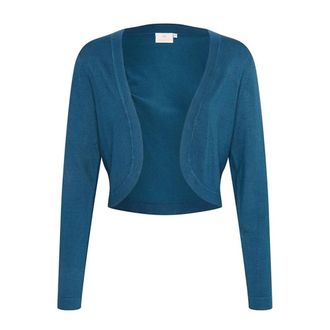 Kaffe Blaue Bolero mit Langen &Auml;rmeln - - Knitwear - Damen - Blau - L