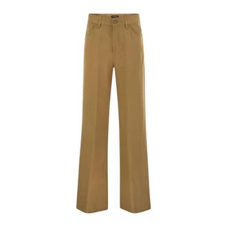 Dondup Amber Wide-Leg Hose - - Trousers - Damen - Braun - W26