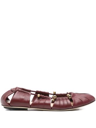 Chlo&eacute; ballerines Luna Naked - Rouge