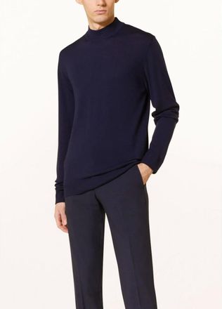 Baldessarini Homme, Pulls, Bleu, Taille: M Fine-Knit Turtleneck