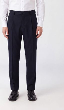 BRIGLIA 1949 Ma&szlig;geschneiderte Slim-Fit-Hose aus Wolle und Kaschmir mit Bundfalten