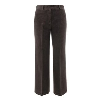 Ql2 Quelledue Teodora73 Cordhose mit weitem Bein - - Trousers - Damen - Braun - S