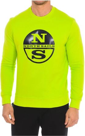 North Sails Gerippter Rundhalsausschnitt Pullover - - Sweatshirts & Hoodies - Herren - Gr&uuml;n - M