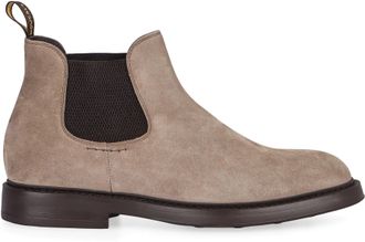 Doucal's Mens Chelsea Boots Suede, Mink Leather