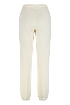 Moncler Womens White Cotton Track Pants