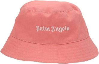 Palm Angels Femme, Accessoires, Rose, Taille: ONE Size Checkerboard Bucket Hat