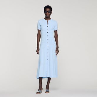 Sandro Langes Strickkleid