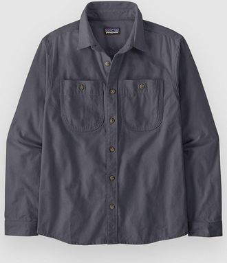Patagonia Point Reyes Canvas Longsleeve smolder blue