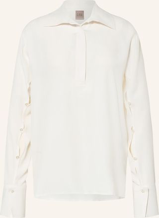 &Eacute;manou &Eacute;manou Blusenshirt Violette Mit Seide weiss