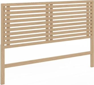 IDMarket Idmarket - Kopfteil mit Fu&szlig; aus AVA-Latten 160 cm helle Holzoptik