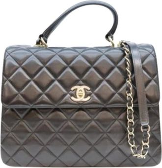 Chanel Pre-owned Cuir sacs-chanel - Femme - Pre-owned - Noir - Taille: ONE Size