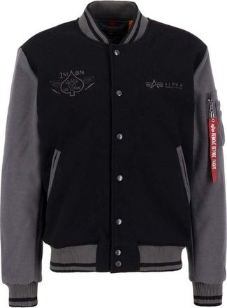 Alpha Industries Alpha Industries Herren Varsity Air Force Jacket Collegejacke, Black, XL