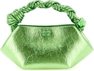 Ganni Femme, Sacs, Vert, Taille: ONE Size Metallic Mini Bou Bag
