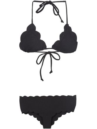 Marysia Swim Bikini mit Wellenkanten - Schwarz