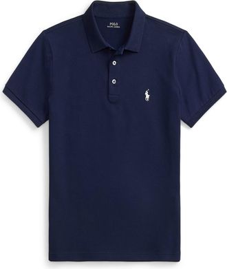 Ralph Lauren Piqu&eacute;-Poloshirt mit kleiner Pony-Stickerei, Custom Slim Fit in