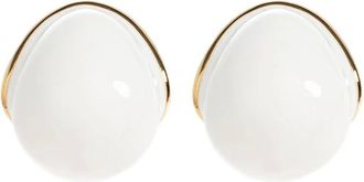 Jacquemus Femme, Accessoires, Blanc, Taille: ONE Size Egg-shaped Earrings
