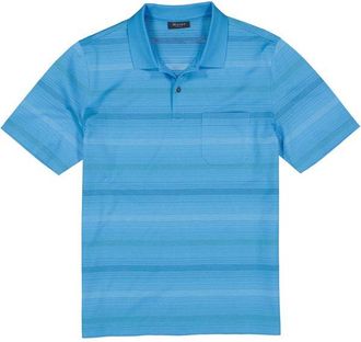 Maerz MAERZ Muenchen Herren Polo-Shirt blau Baumwolle