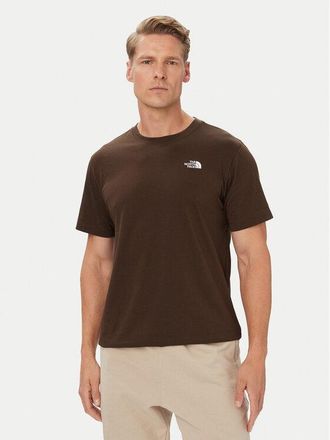 The North Face T-Shirt Evolution Simple Dome NF0A8CZ2 Dunkelbraun Regular Fit
