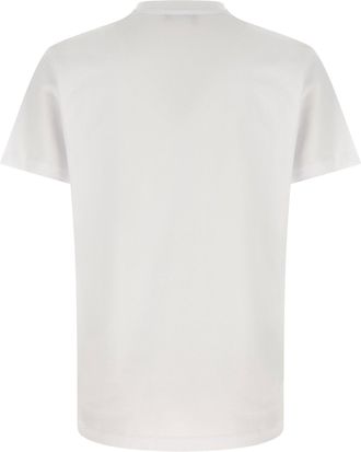 Versace Logo-Embroidered T-shirt - White