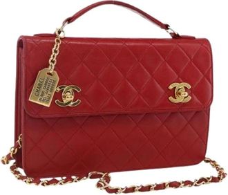 Chanel Sac bandouli&egrave;re vintage Pre-owned - Femme - Pre-owned - Rouge - Taille: ONE Size