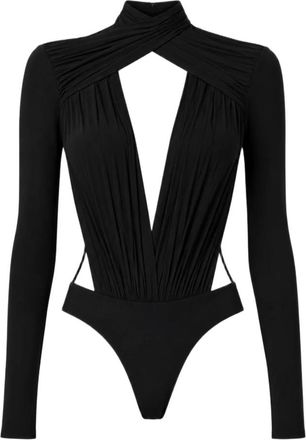 Amazu&igrave;n Anais Cut-out Ruched Bodysuit - - Tops - Damen - Schwarzk - ONE SIZE