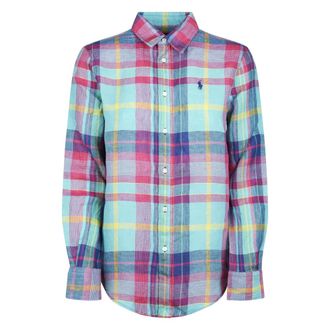 Polo Ralph Lauren Femme, Blouses et Chemises, Multicolore, Taille: 36 FR Classic Long Sleeve Button Front Shirt