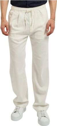 Guess Homme, Pantalons, Blanc, Taille: S Pantalon avec Cordon de Serrage
