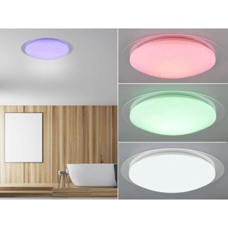 Trio led Deckenleuchte frodeno Fernbedienung dimmbar Sternenhimmel Farbwechsel &Oslash;48cm