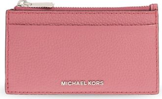 Michael Kors Femme, Accessoires, Rose, Taille: ONE Size Jet Set Small Pebbled Leather Card Case