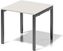 Bisley Cito Schreibtisch, 650-850 mm höheneinstellbares U-Gestell, Metall, Gw334 Dekor Grauweiß, Gestell Anthrazitgrau, 80 x 80 x 85 cm