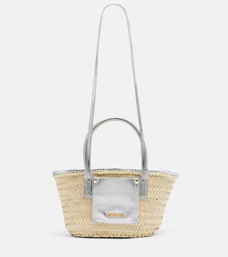 Jacquemus Tote Soli Small aus Raffiabast