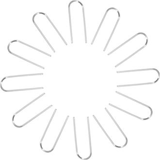 OSALADI 60stücke Teiliges Nichrom U-Haken Mit Aufbewahrungsbox Hitzebeständig Langlebig U-förmige Drahtanhänger Für Keramische Ornamente Glasfusing DIY Schmuc