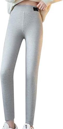 Generic Legging doublé en polaire pour femme - Collants thermiques isolés pour femme - Coupe ajustée - Chaud - Épais - Pantalon de yoga pour la marche urbaine