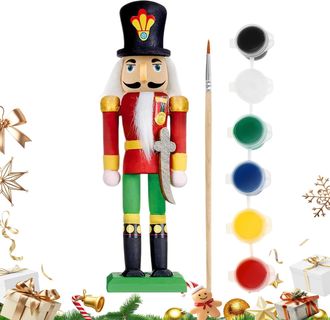 Generic Farbnussknacker - Festliche Ornament Figur Sammlerst&uuml;cke,Nussknacker Malset,F&uuml;r Kinder Und Erwachsene Und Feiertag Und Party Und Und Schlafzimmer Und 