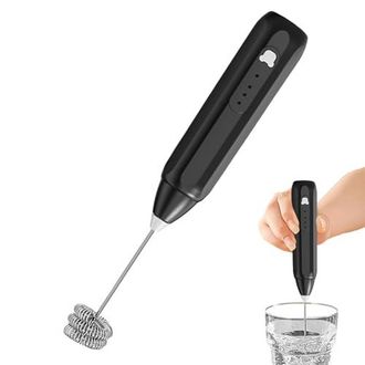 Generico Mousseur à lait pour café | Mousseur à lait instantané réglable à 3 vitesses - Mélangeur électrique portable rechargeable pour préparation de boissons