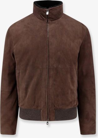 Corneliani Suede jacket with shearling detail - CORNELIANI - gender_Man