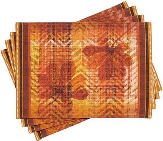 Maison d'Hermine Lot de 4 sets de table r&eacute;utilisables 100 % coton lavables pour d&eacute;coration de cuisine, salle &agrave; manger, f&ecirc;te, mariage, restaurant (tartan de lAction de 