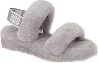 UGG Pantolette UGG Oh Yeah Hausschuhe grau Fell 1107953