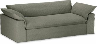 HKliving Canapé en lin 3 places Nomad HKliving