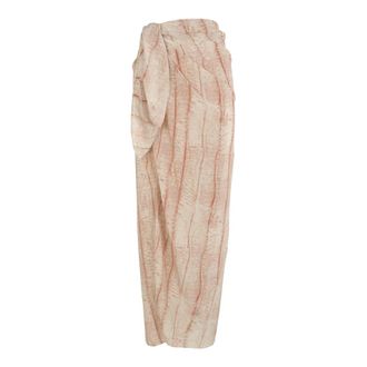 Cortana Pareo- Seidenrock Ironie-Druck - - Skirts - Damen - Beige - S