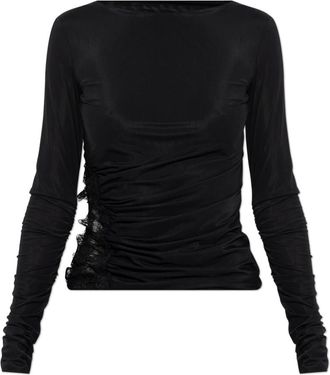 Blumarine Femme, Tops, Noir, Taille: 36 FR Back-Laced Top