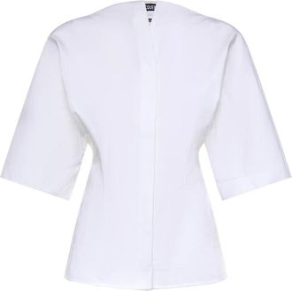 Jacquemus Femme, Blouses et Chemises, Blanc, Taille: 36 FR Moisson Shirt